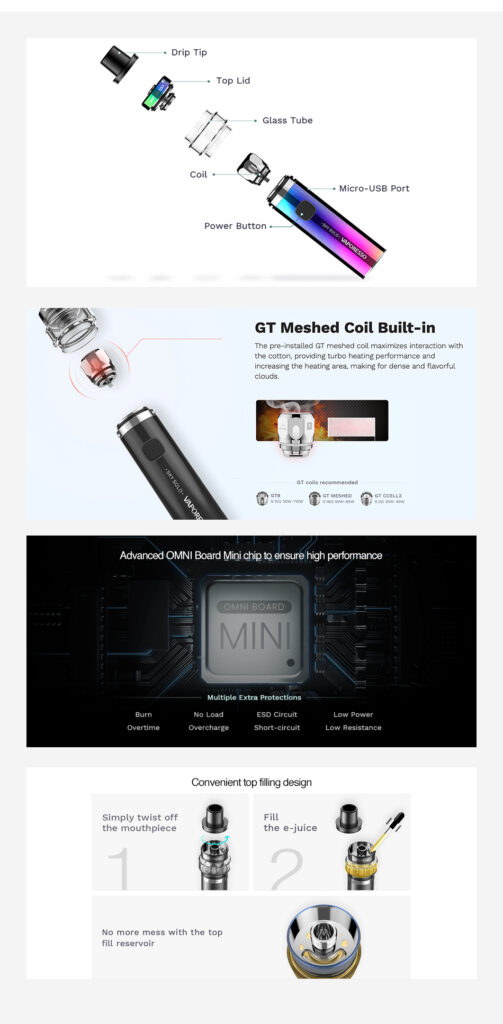 Vaporesso Sky Solo Starter Kit 1400 mAh | E-liquidbolt.cc